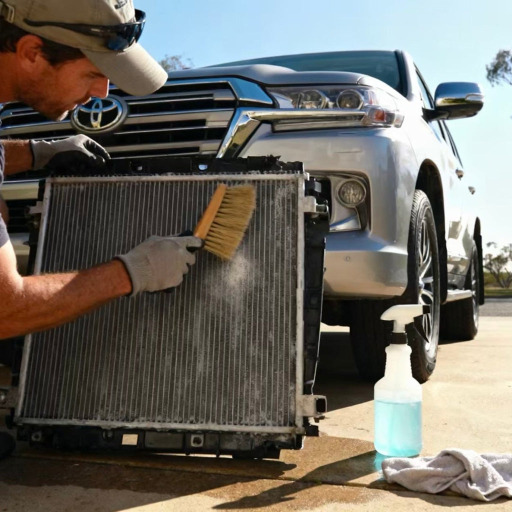 It's done in 10 minutes! Australian summer car radiator inspection ste ...