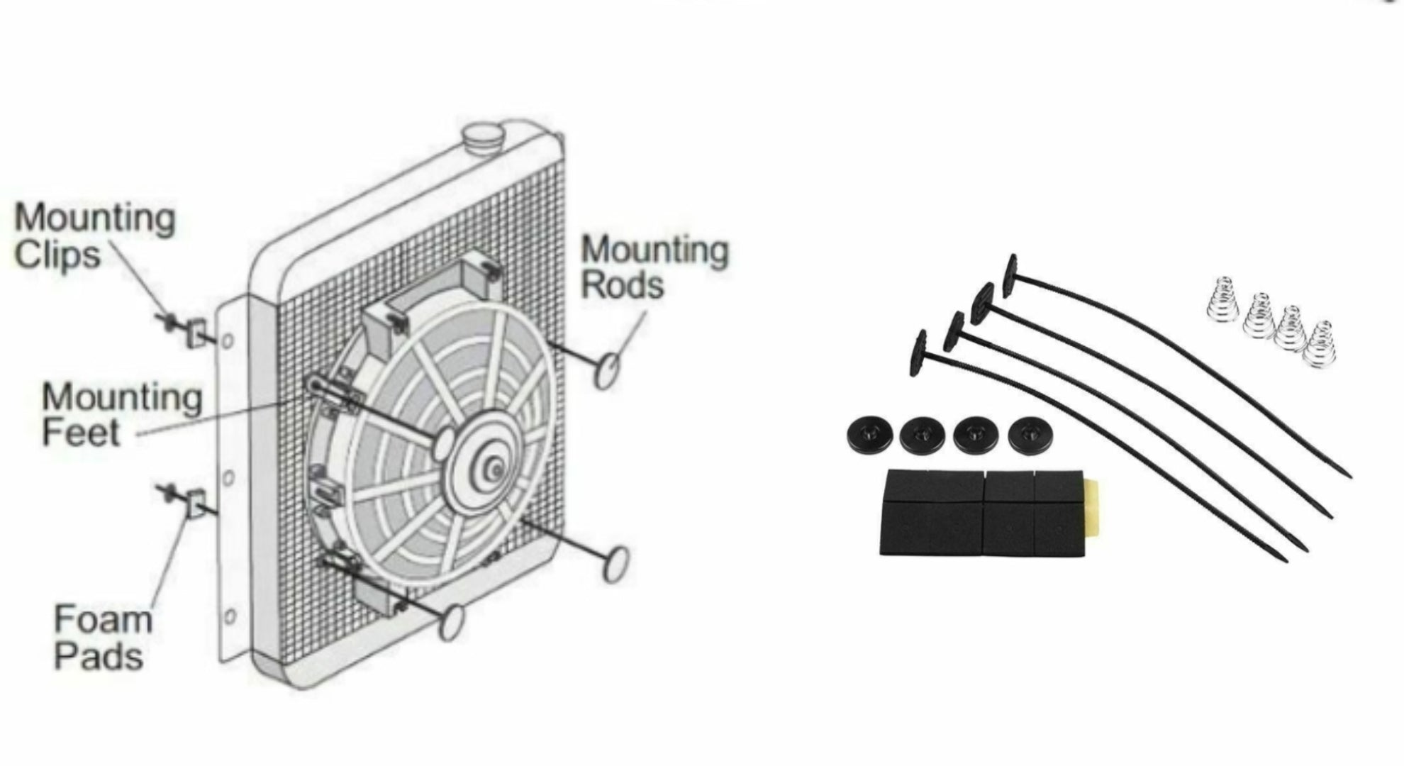How to Install Radiator Slim Fan With The Quick Mount Zip Kit – Worley ...